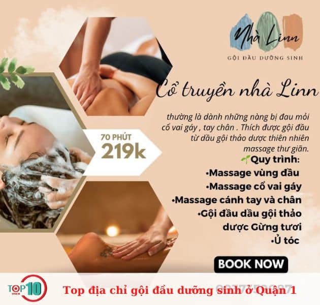Top 11 địa chỉ gội đầu dưỡng sinh ở Quận 1 uy tín, chất lượng nhất